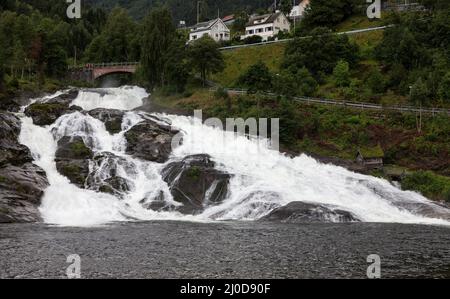 Norway Fjord - Hellesylt, Sunnylvsfjord: Hellesyltfossen waterfall ...
