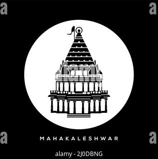 A black and white illustration of Lord Shiva in a warlike pose. Double ...