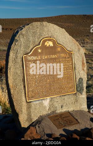 Noble Emigrant Trail monument, California National Historic Trail ...