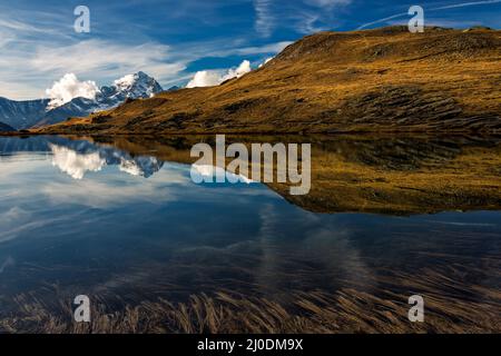 The Alpine region of Switzerland, Riffelsee Stock Photo - Alamy