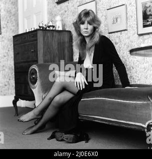 Novelist Jilly Cooper pictured at home in Putney. 1st December 1978 ...