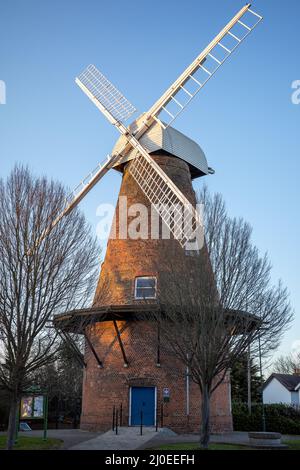 Rayleigh smock windmill, a Grade II listed building Stock Photo - Alamy