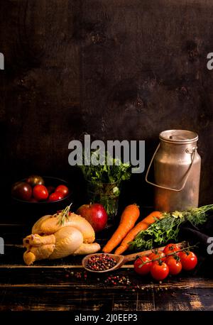 Chicken ready for cooking Stock Photo - Alamy