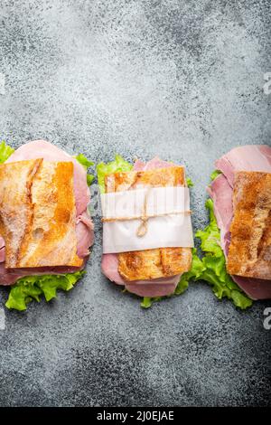 Beautiful ham cheese bun Stock Photo - Alamy