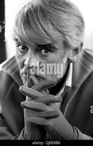 Tony Booth pictured at home after an operation which was needed ...