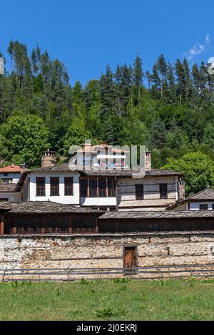 MOGILITSA, BULGARIA - AUGUST 7, 2021: Agushevi Konatsi at village of ...