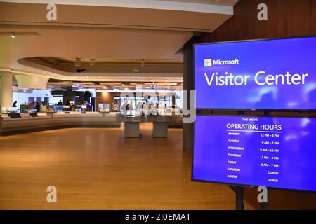 Microsoft Visitor Center in Building 92 of Microsoft main campus, 15010 ...