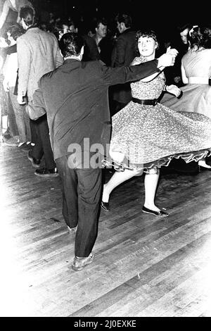 Rock and Roll dancers jiving on the dance floor at a Jerry Lee Lewis ...