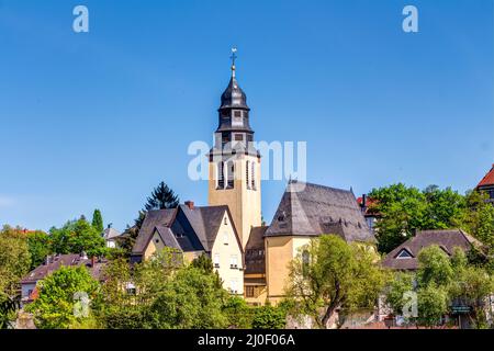 Church in Kelsterbach, Hesse in Germany Stock Photo - Alamy