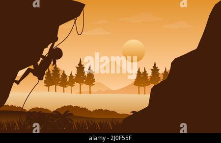 Colorful cartoon climbing harness illustration with carabiner and ...