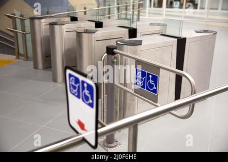 Ticket barriers at subway entrance in Shanghai,China Stock Photo - Alamy
