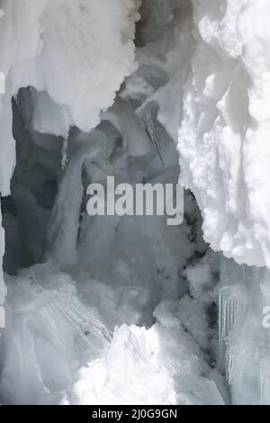 Crevasse in the Swiss Alps Stock Photo - Alamy