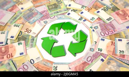 Symbolic image: Make money with recycling Stock Photo - Alamy
