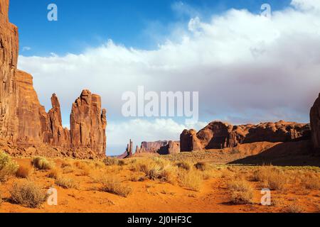Desert, Scenery, Navajo, Indian Reservation, Monument Valley, Tribal ...