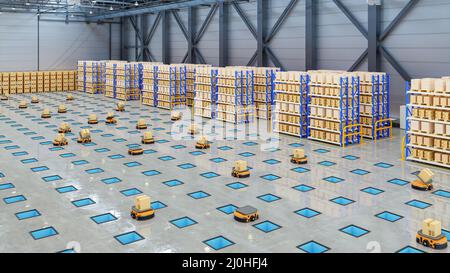 Parcel sorting station Delivery distribution center Goods warehouse ...