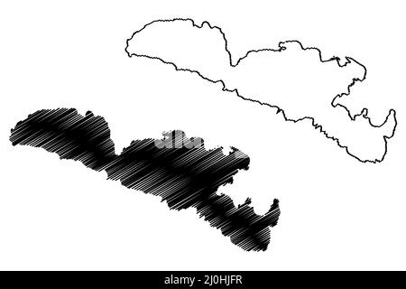 Inishmore island (Republic of Ireland, Aran Islands, Galway Bay) map ...