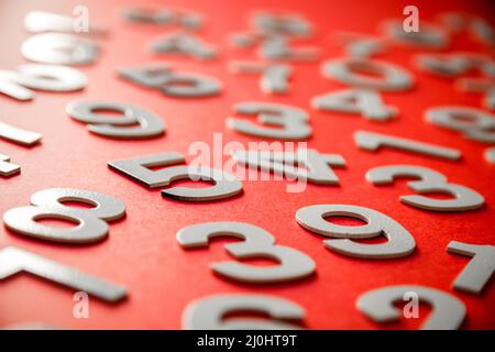 Mathematics background made with solid numbers Stock Photo - Alamy
