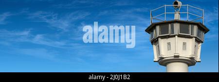 Watchtower on the former border of the GDR, Elbe Stock Photo - Alamy