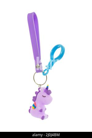 keychain toy for keys isolated on white background Stock Photo - Alamy