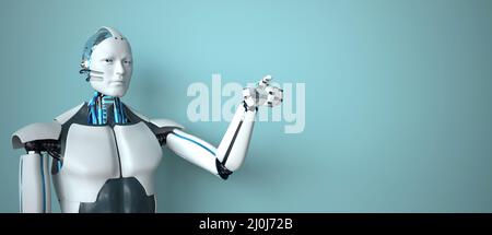 Humanoid Robot Click Stock Photo - Alamy