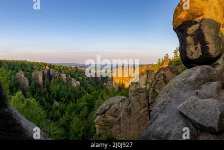 Blacksmith gorge (Kovarova rokle), Nature reserve Broumovske steny ...