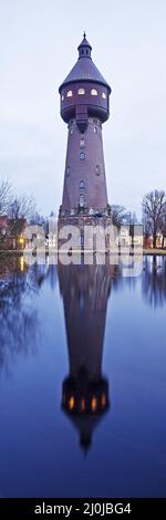 Water tower, landmark, Heide in Holstein, Schleswig-Holstein, Germany ...