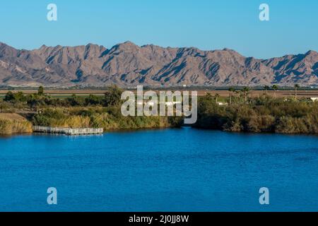 An overlooking landscape view of Yuma, Arizona Stock Photo - Alamy
