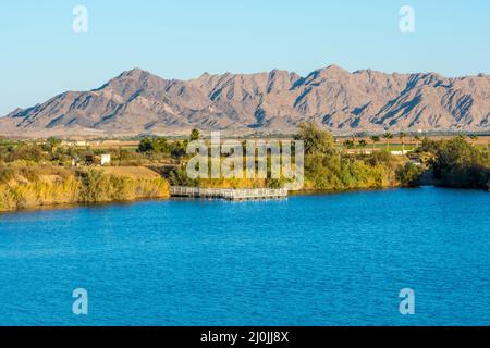 An overlooking landscape view of Yuma, Arizona Stock Photo - Alamy