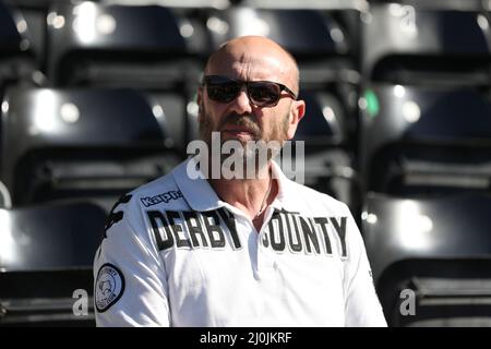 Inside Pride Park Stadium prior to kick off during the Emirates FA Cup ...