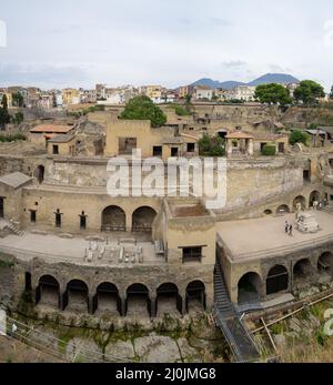 Ercolano unesco world heritage site Stock Photo - Alamy