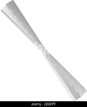 Mirrored, tweaked irregular grid, mesh, grating and lattice geometric ...