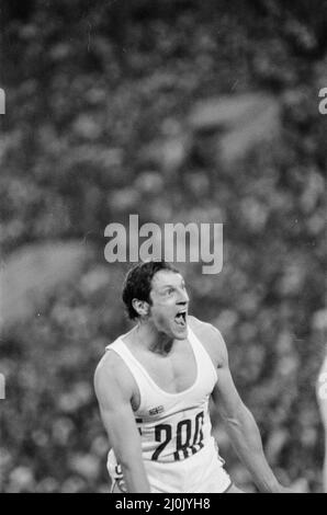 1980 Olympic Games at the Central Lenin Stadium in Moscow, Soviet Union ...
