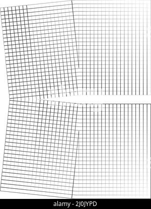 Mirrored, tweaked irregular grid, mesh, grating and lattice geometric ...