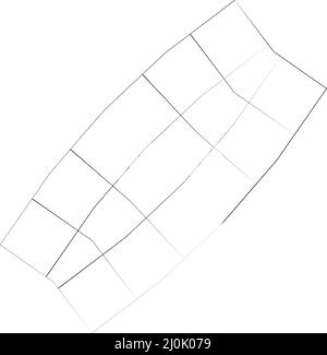 Mirrored, tweaked irregular grid, mesh, grating and lattice geometric ...