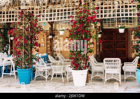Traditional Arab Style Restaurant. Dubai Deira Old Town. United Arab ...