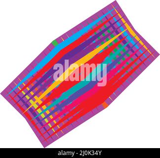 Abstract colorful, vivid, vibrant angular, geometric design element ...