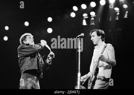 The Who performing on their 1982 Farewell Tour at JFK Stadium in ...