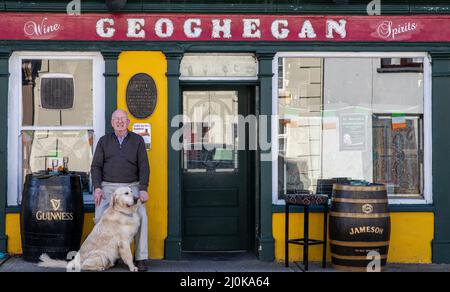 View of Glin village in county Limerick- ,Glin,Ireland,March,18,2022 ...