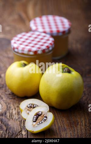 food fruit fruits quinces quitten Stock Photo - Alamy