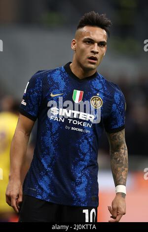 Lautaro Martinez of FC Internazionale looks on during Coppa Italia 2025 ...