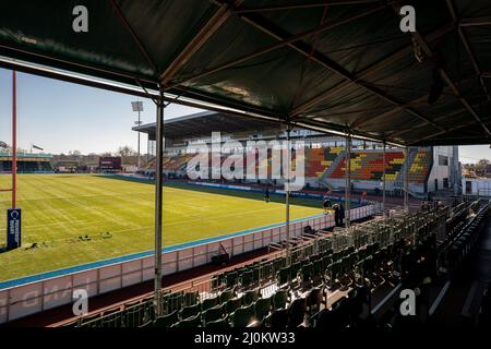 Ground View of the new stand at the StoneX stadium during the Gallagher ...