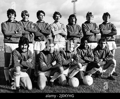Gateshead football team.(Back Row from the left) Justin Robson, Ian ...