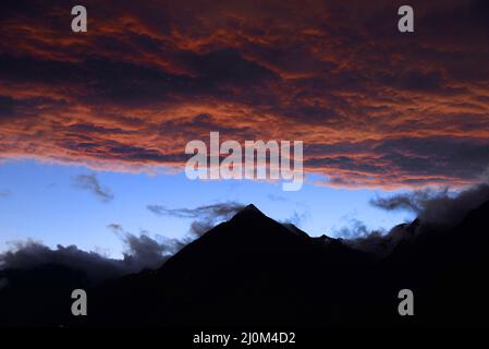 Thunderclouds at the Mutspitze Stock Photo - Alamy
