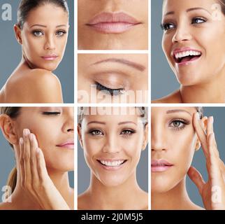 Beyond beauty. Studio shot of a beautiful young woman posing in front ...
