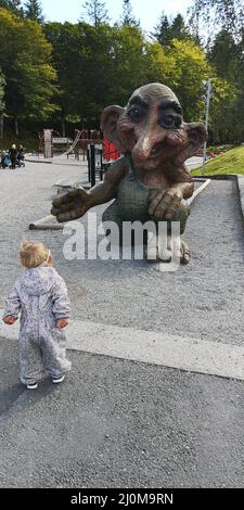 Friendly Norwegian Troll says hello Stock Photo - Alamy