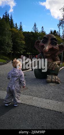 Friendly Norwegian Troll says hello Stock Photo - Alamy