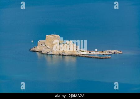 Aerial View Bourtzi Castle, Nafplion Greece Stock Photo - Alamy