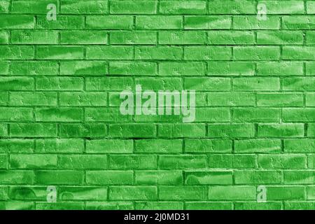 Old green brick wall. Abstract interior background Stock Photo - Alamy