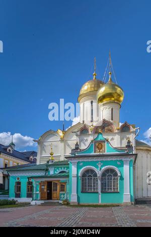 The Trinity Lavra of St. Sergius - a Russian monastery in winter ...