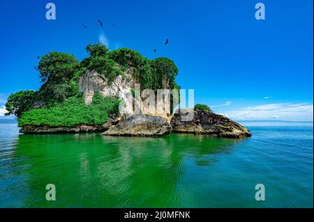 Flying islands Dominican republic Stock Photo - Alamy